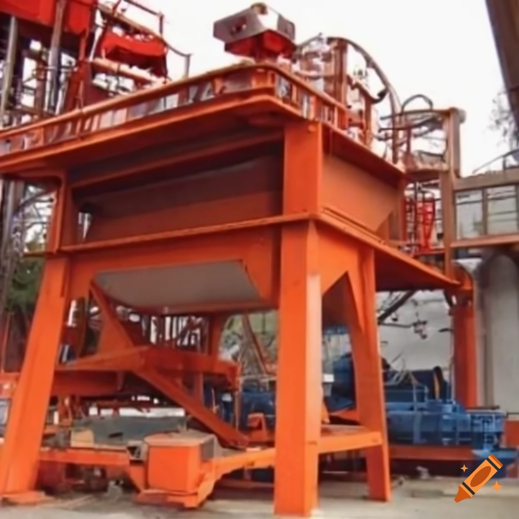 Ore processing machinery on Craiyon