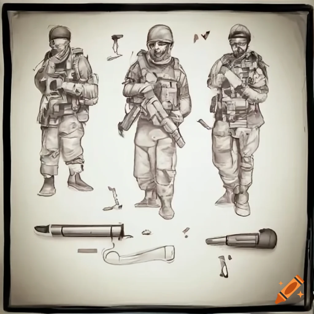 Tactical battling skills on Craiyon