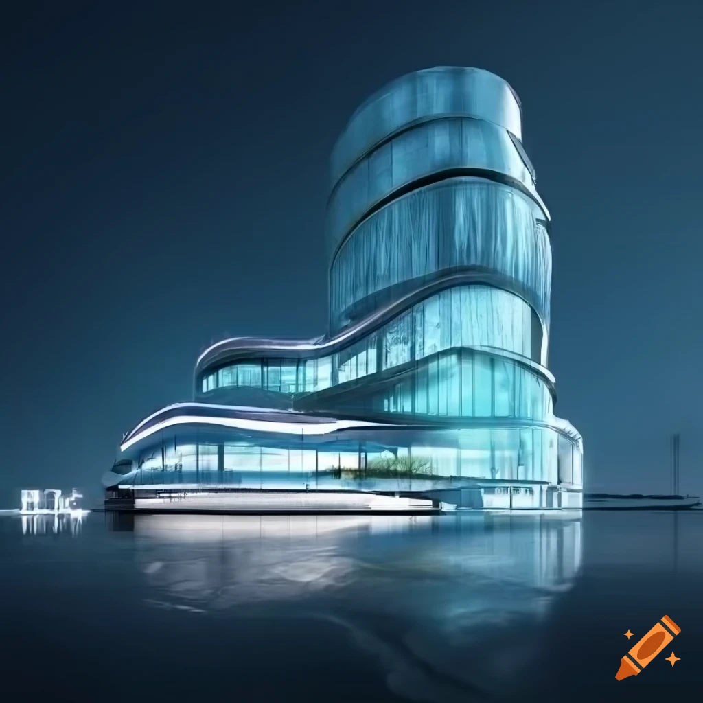 Company headquarter, futuristic design