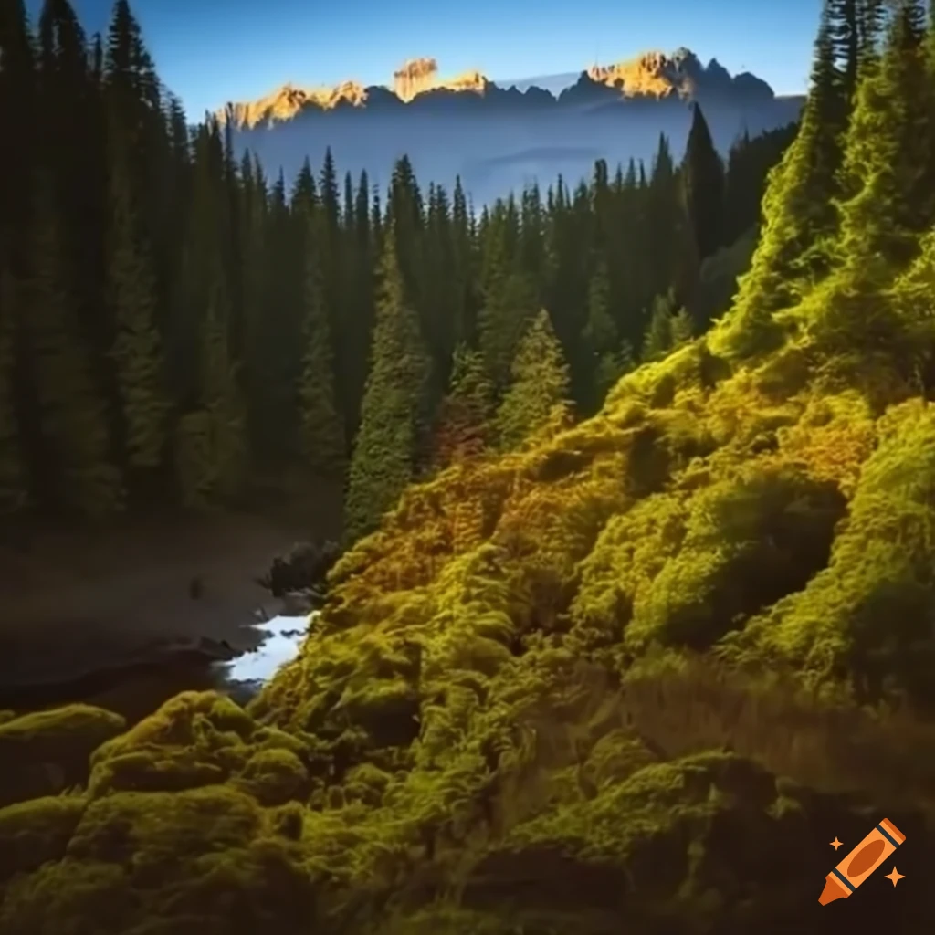 Construct breathtaking landscapes on Craiyon