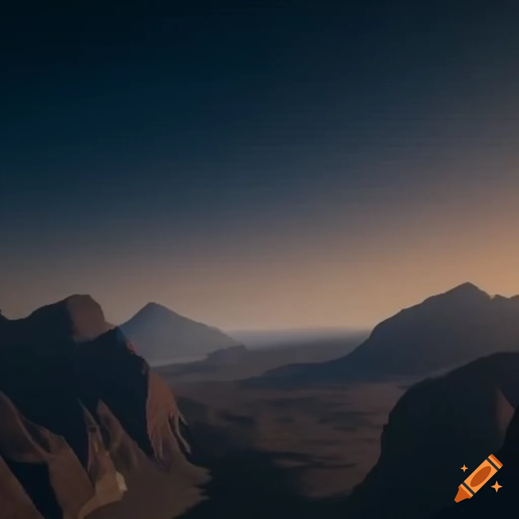 Expansive virtual landscapes on Craiyon