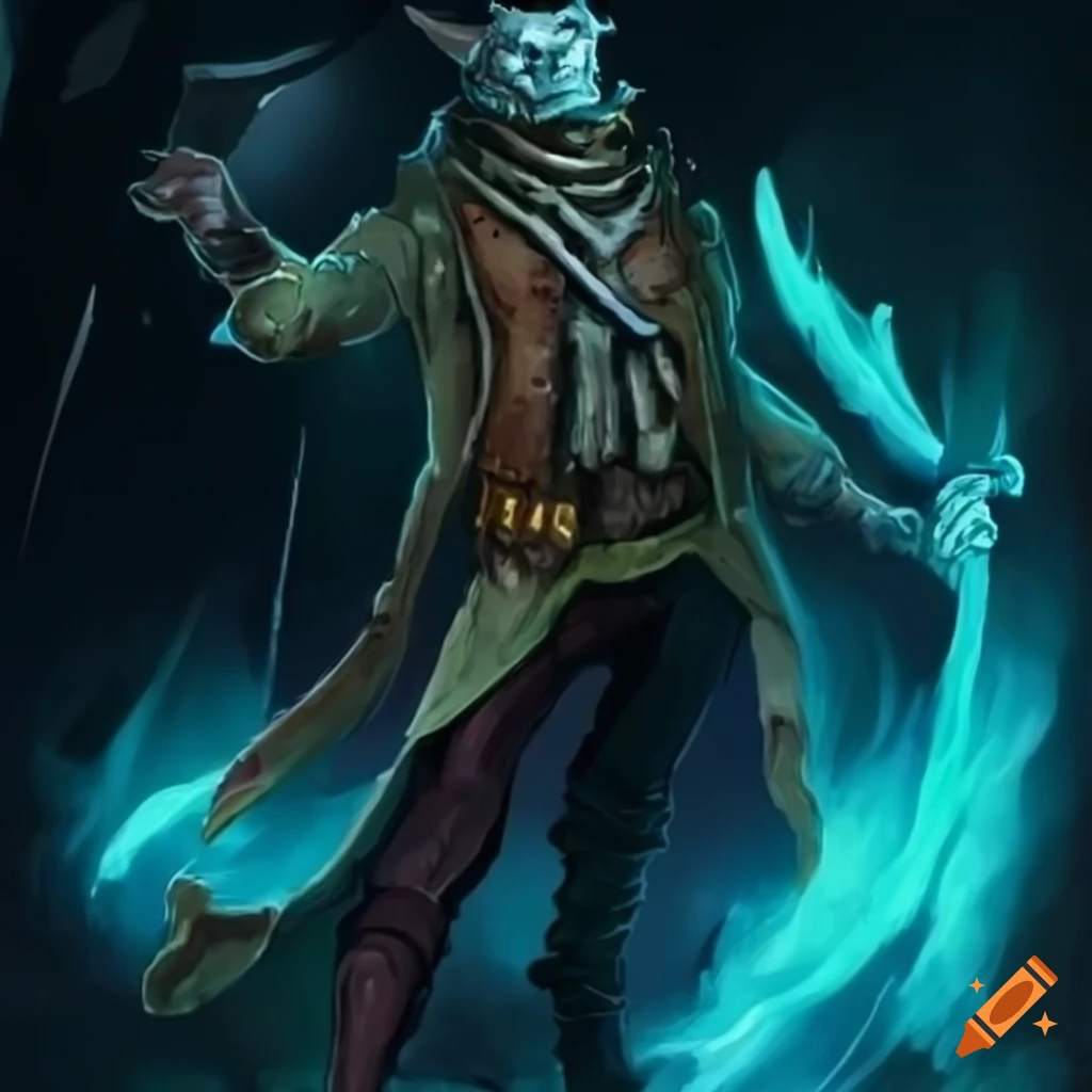 Slimefolk gunslinger on Craiyon