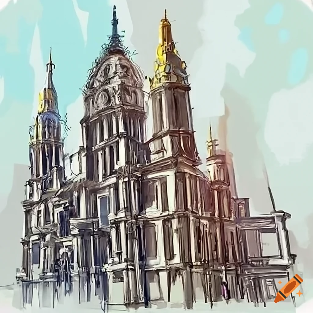 Grand building projects on Craiyon