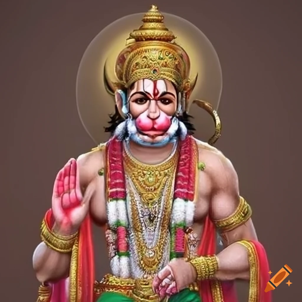Loard hanuman on Craiyon