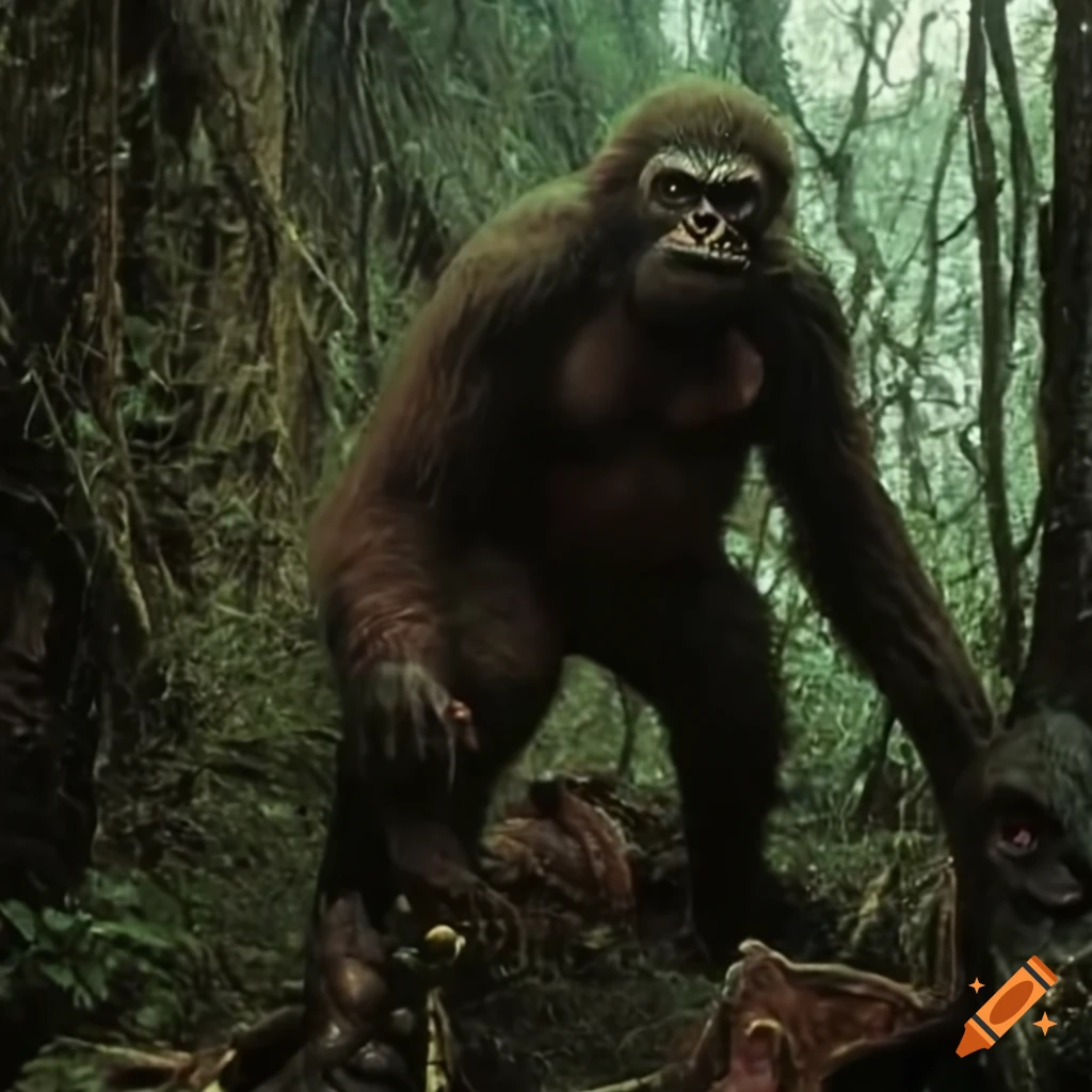 Stan winston studio 'Congo' 'planet of the apes' movie. dvd screengrab, from 1995 dark fantasy ...