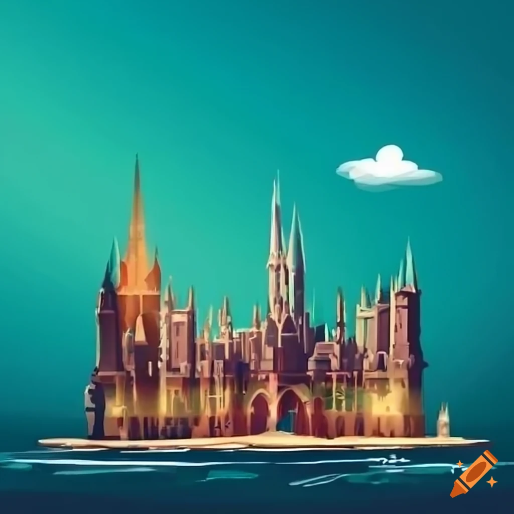 Themed building zones on Craiyon