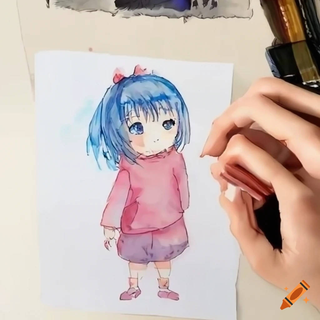 Anime girl on Craiyon