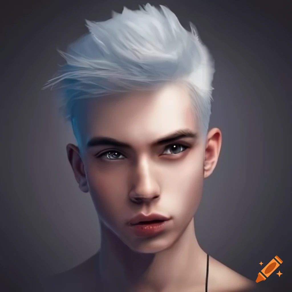 Cool looking guy with white hair