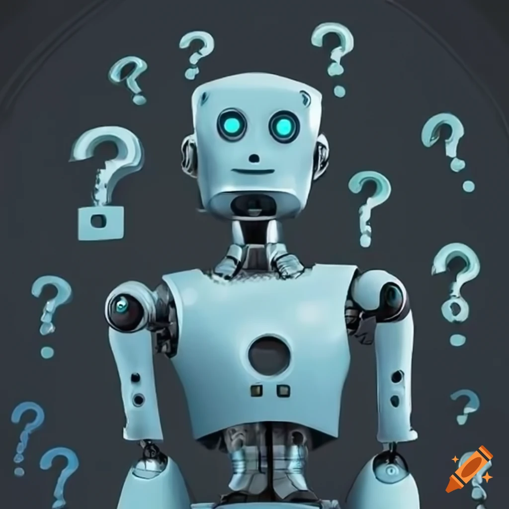 A robot with a question