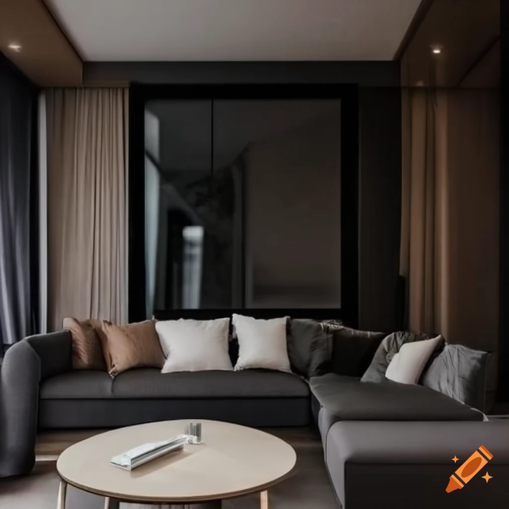 Ultra luxury modern minimal living area