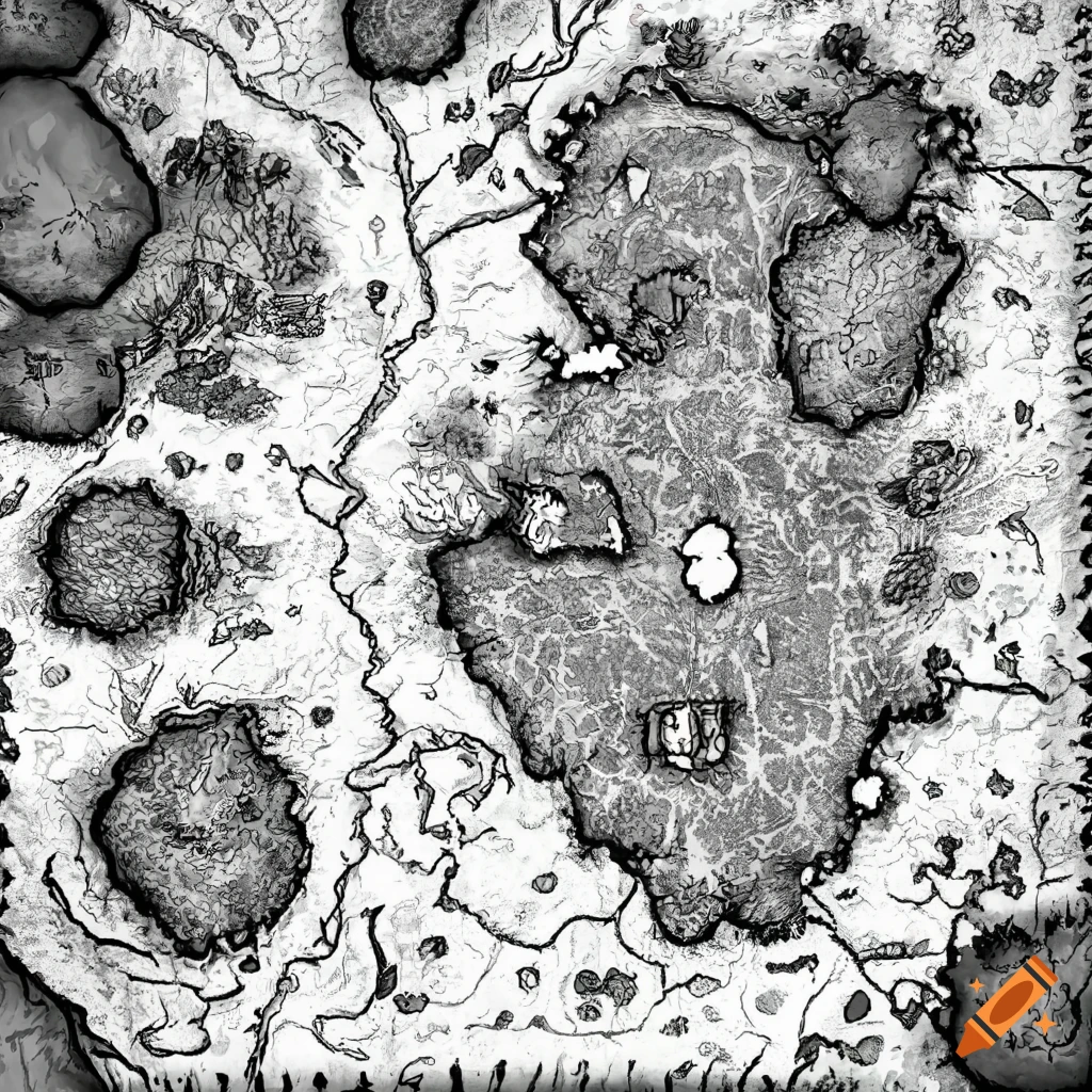 A battle map of a colorfull forest for dnd on Craiyon