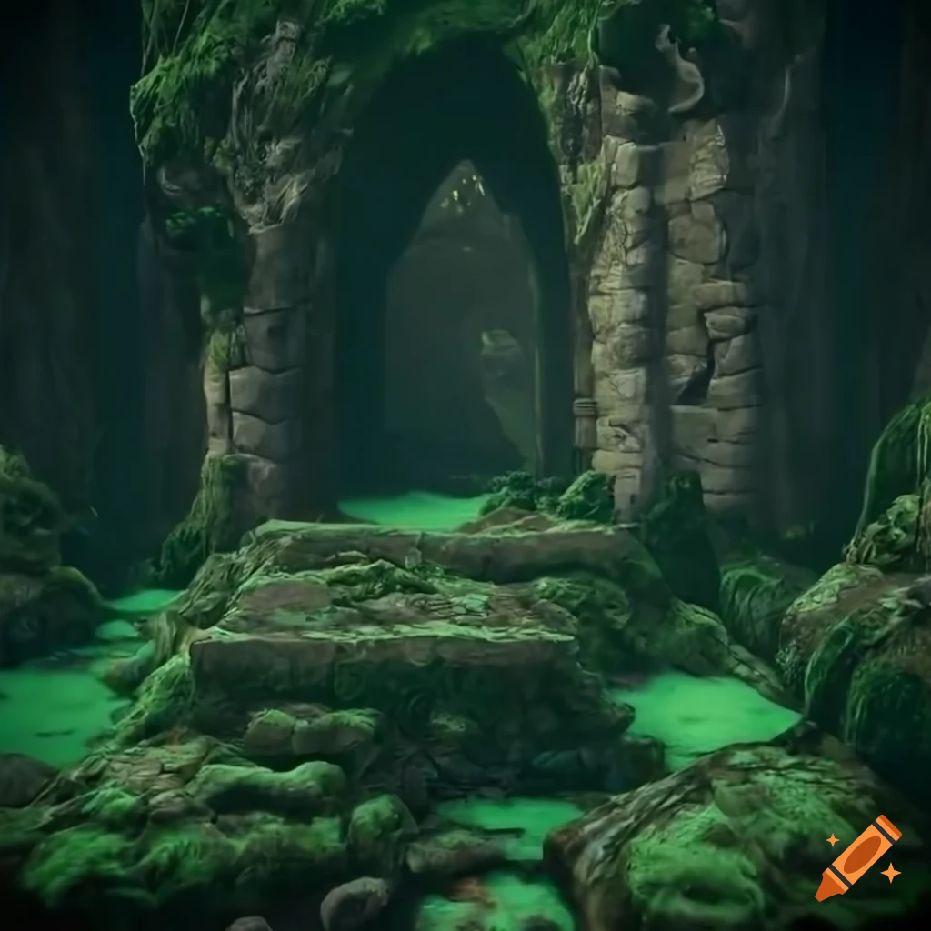 N the background between formation from above fantasy RPG game forest ...