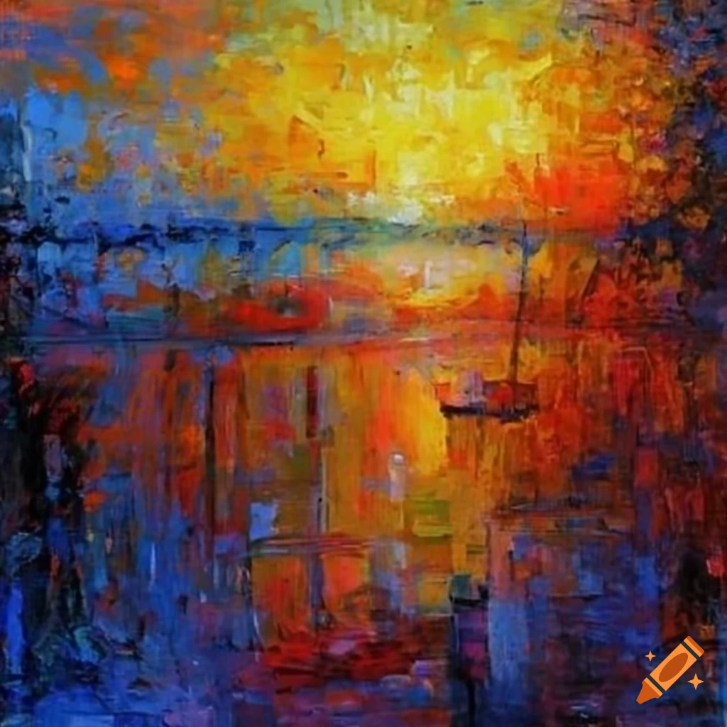 Beautiful abstract impressionism detailed higth quality