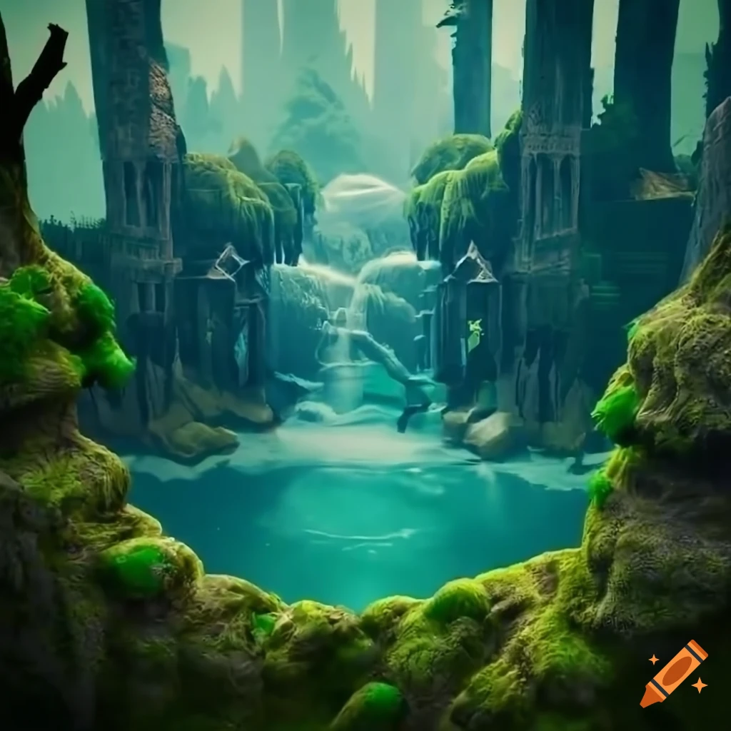 N the background between formation from above fantasy rpg game forest ...