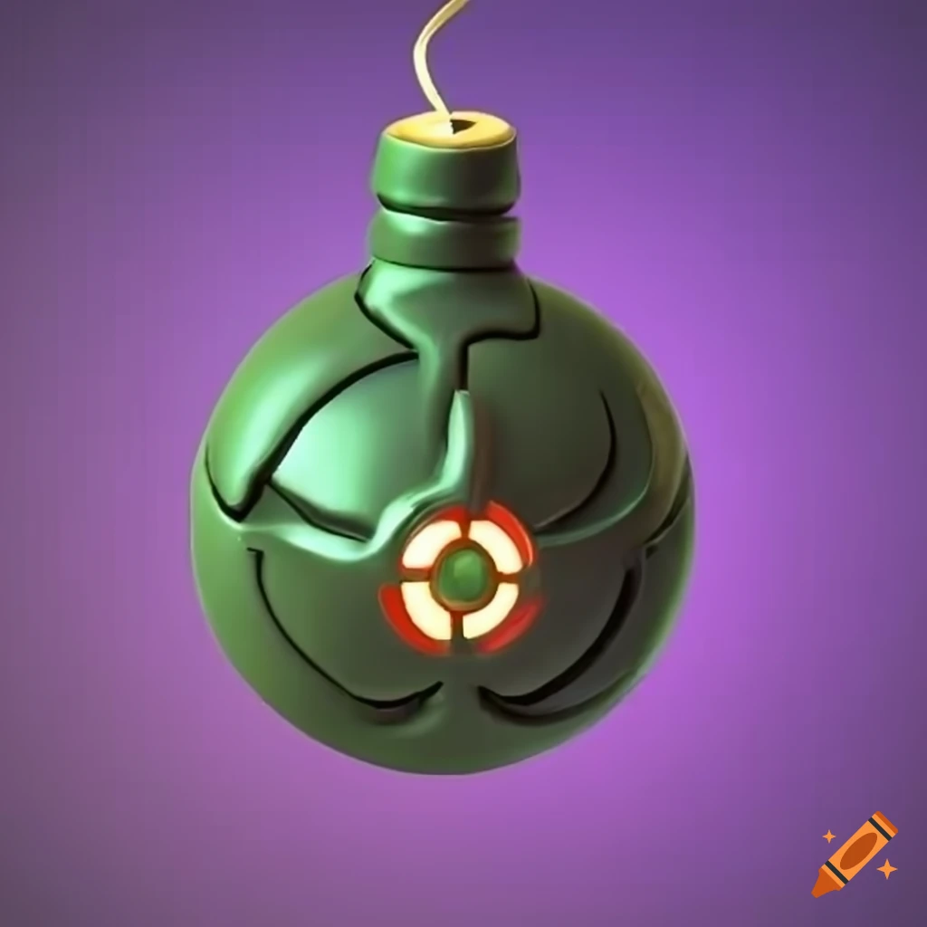 Stylized biohazard bomb c4 on Craiyon