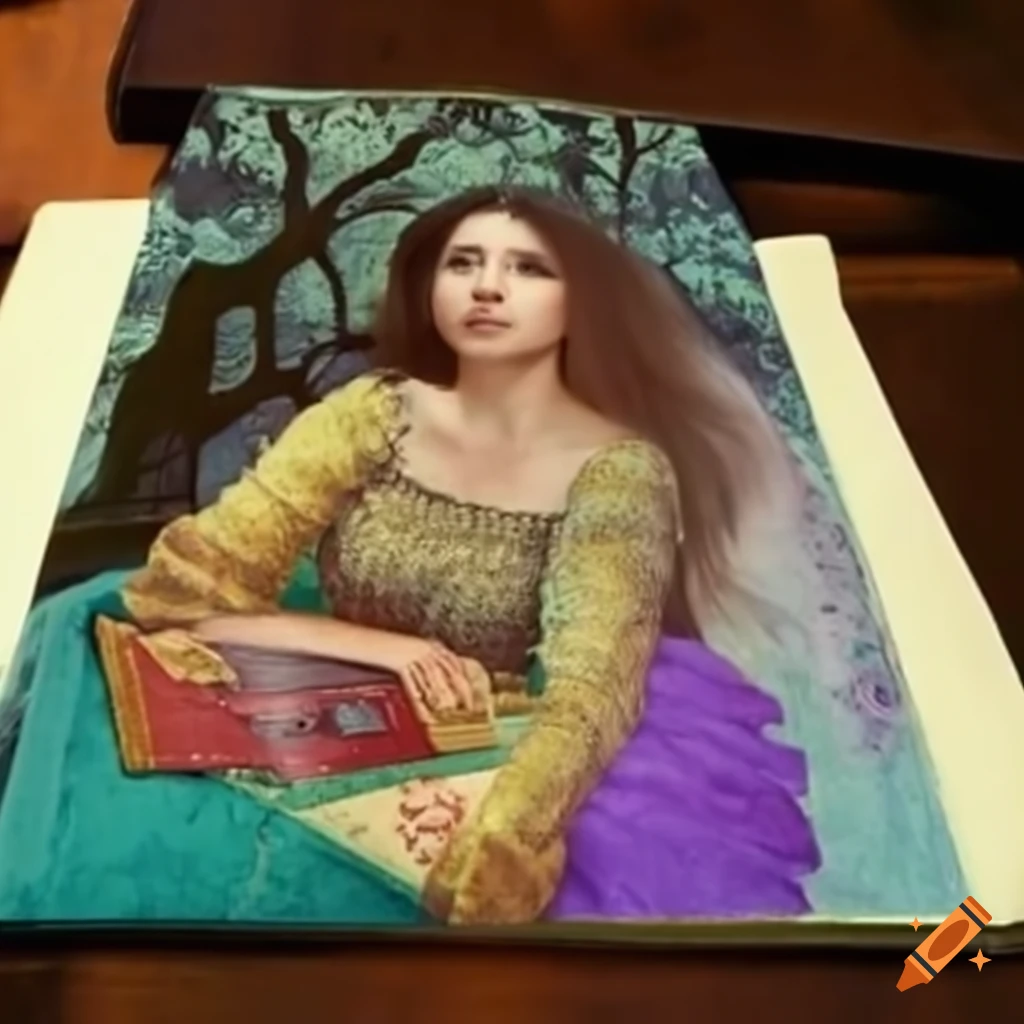 Utilizing enchanted books on Craiyon