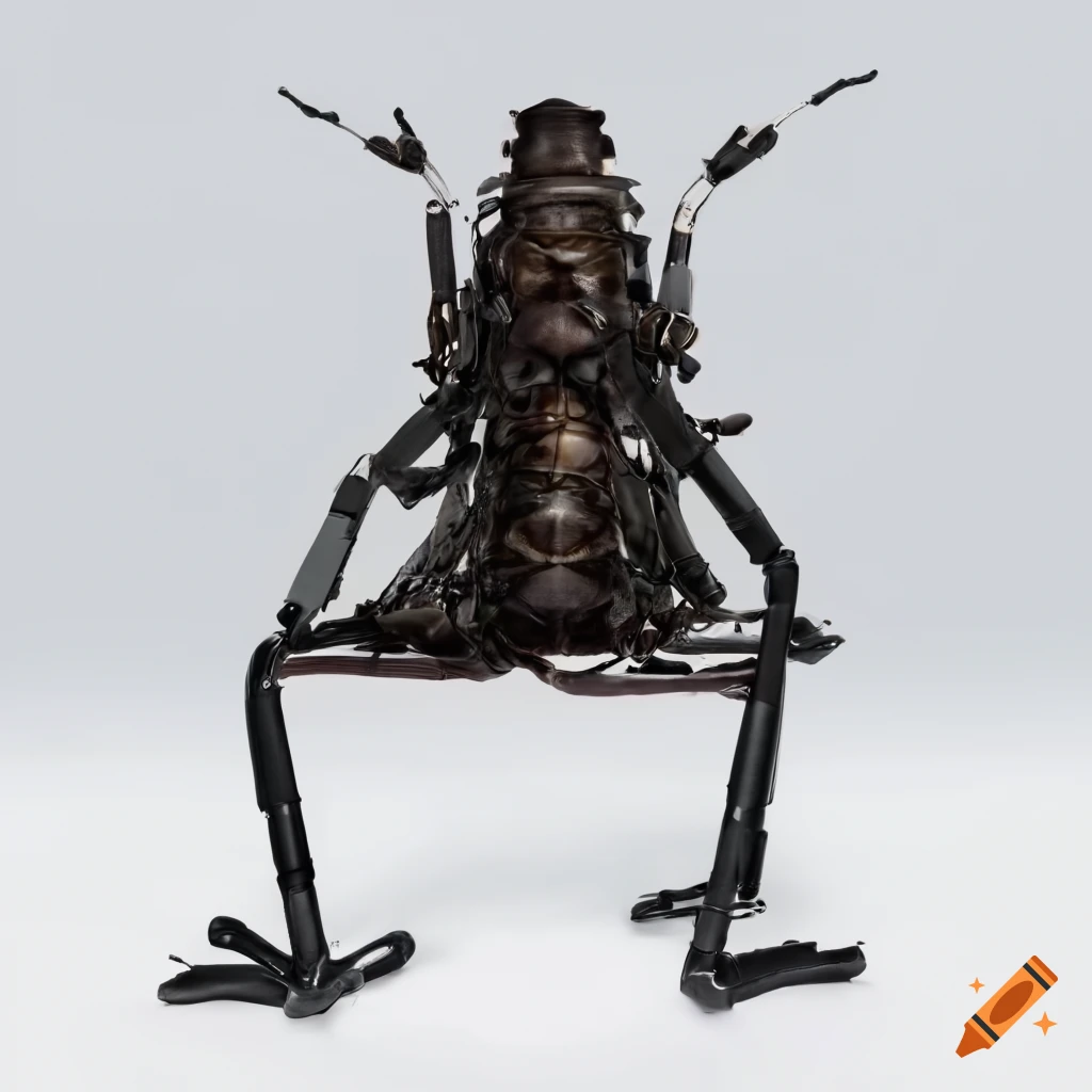 Jelly-like postmodern folding chair resembling the exoskeleton of an ...