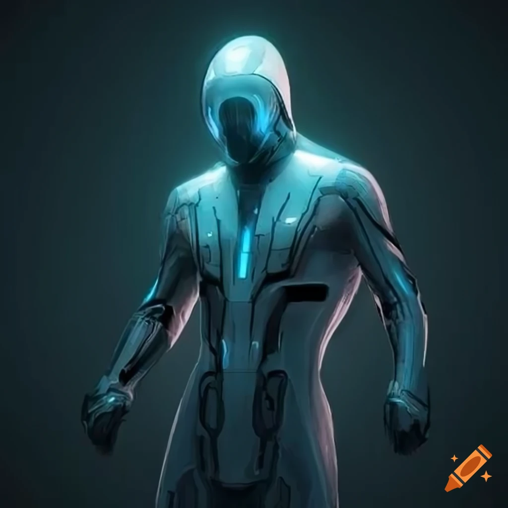 Concept art of man in a futuristic jumpsuit on Craiyon
