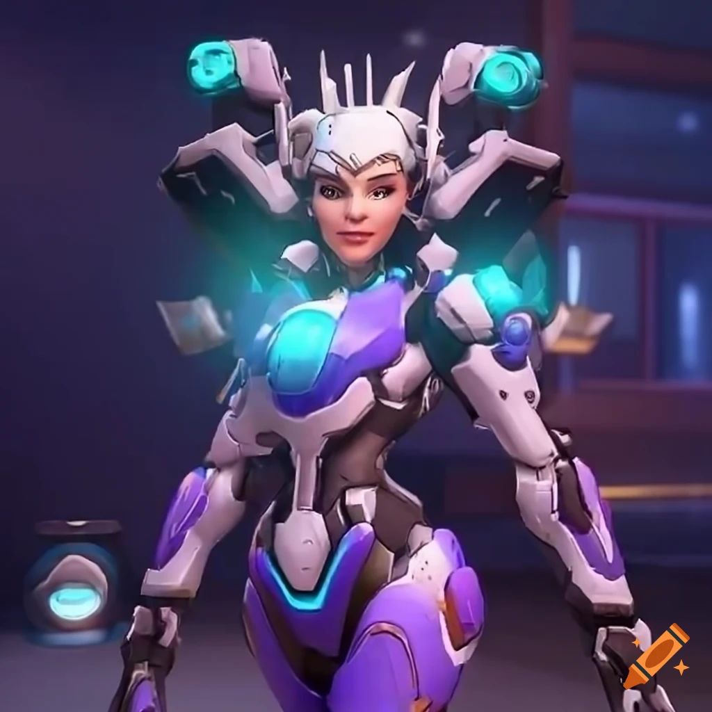 Overwatch 2 fairy mech suit on Craiyon
