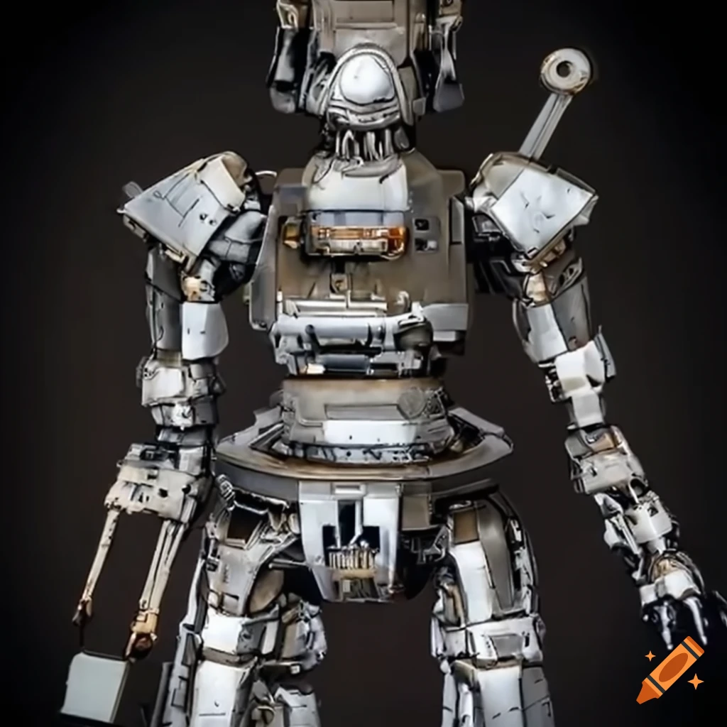 Japanese style mecha robot that resembles a knight on Craiyon