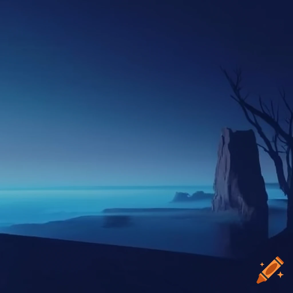 Ledge overlooking a vast open comforting liminal space on Craiyon