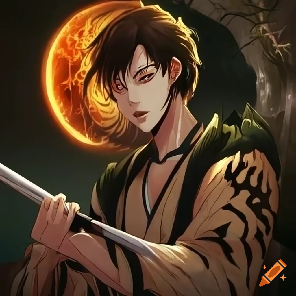 Korean martial art , tiger ghost , forest