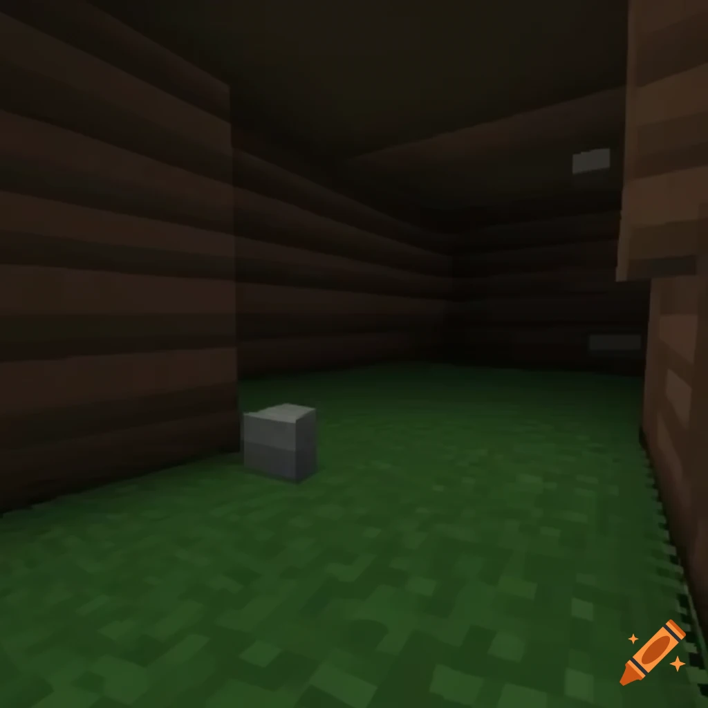 Minecraft liminal space on Craiyon