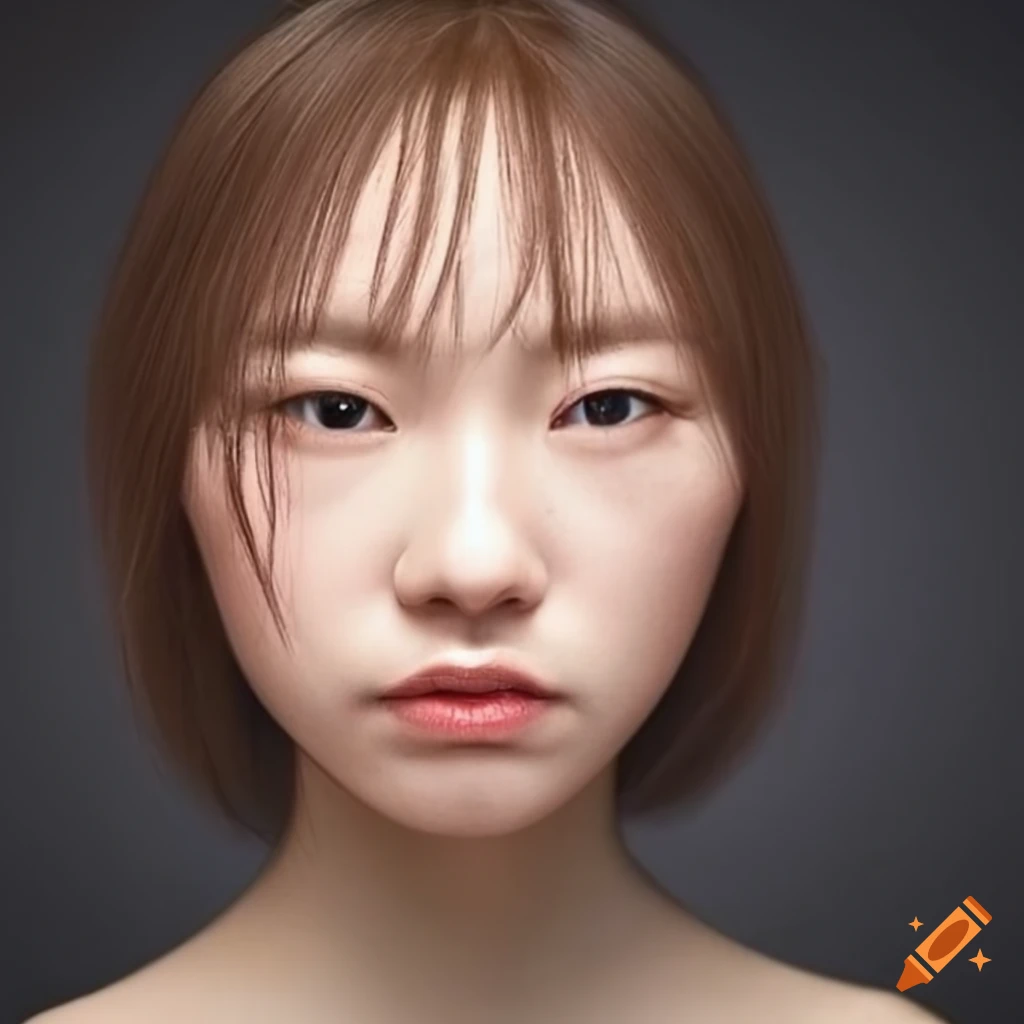 Woman, japanese, young, portrait, realistic face, realistic eyes