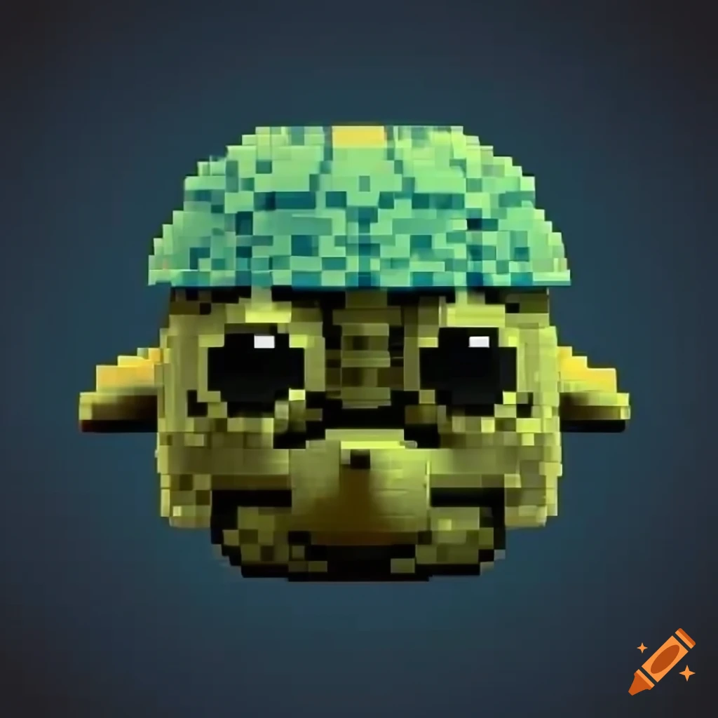 Creeper Head Pixel Art