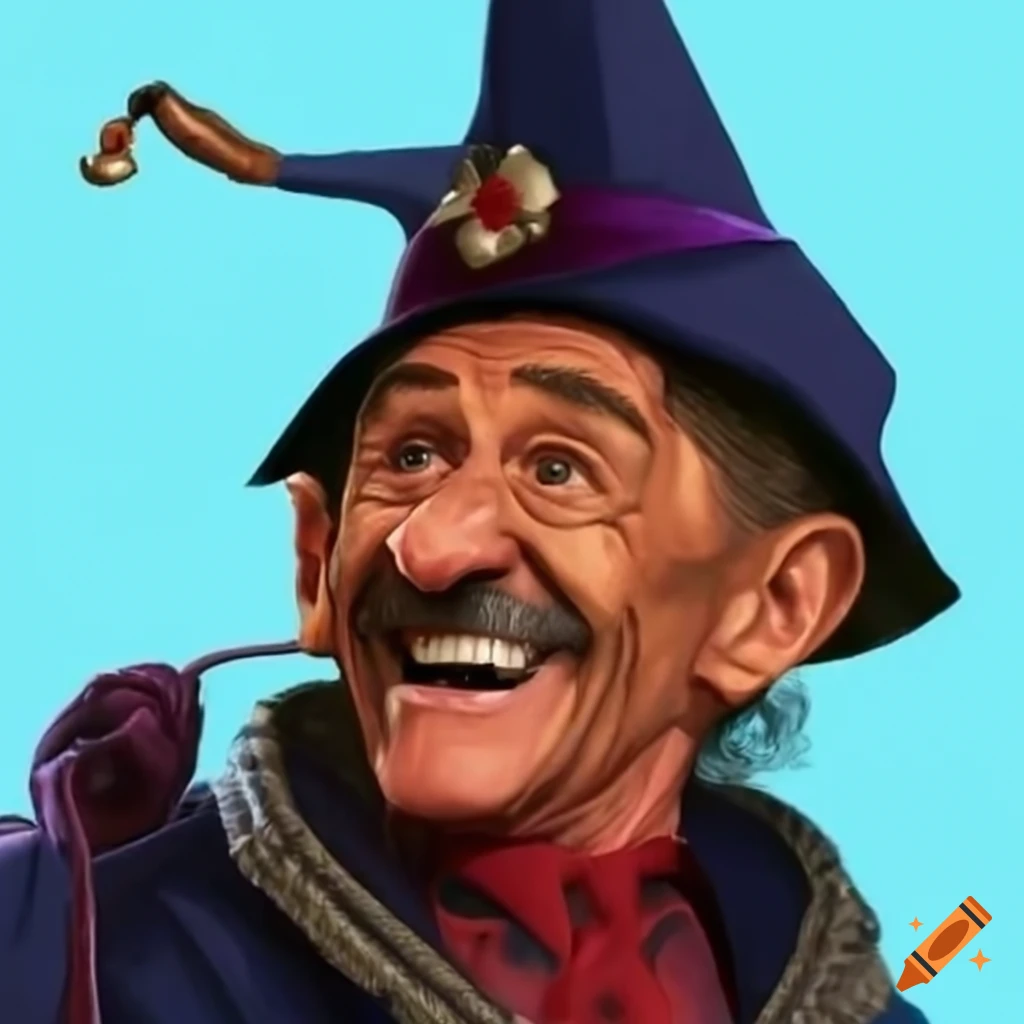 Barry chuckle as a fantasy style wizard