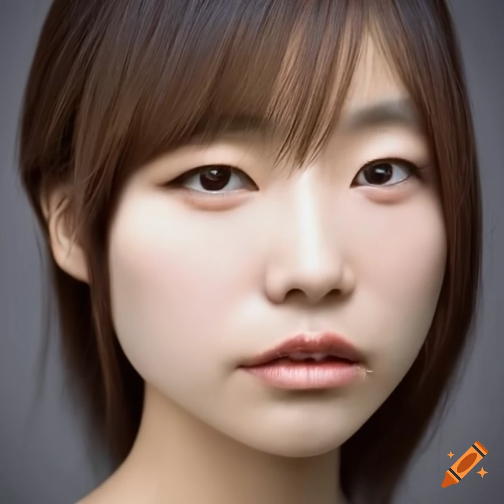 Woman, japanese, young, portrait, realistic face, realistic eyes