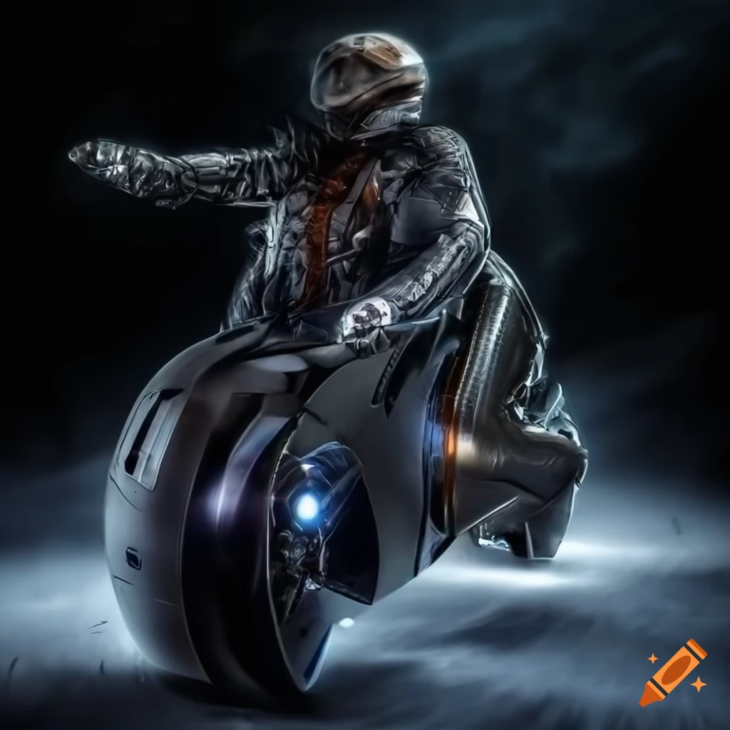 Futuristic jet motorcycle highly deatailed magazine photograph hdr on ...