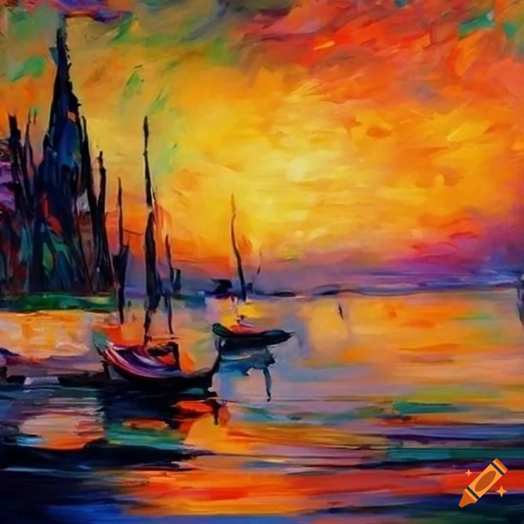 Beautiful abstract impressionism detailed higth quality