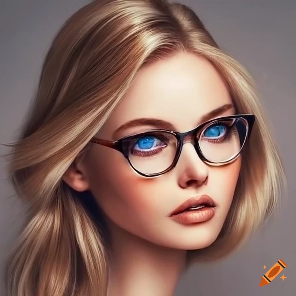 Beautiful woman, tall, blue eyes, blond hair, delicate face, elegant ...