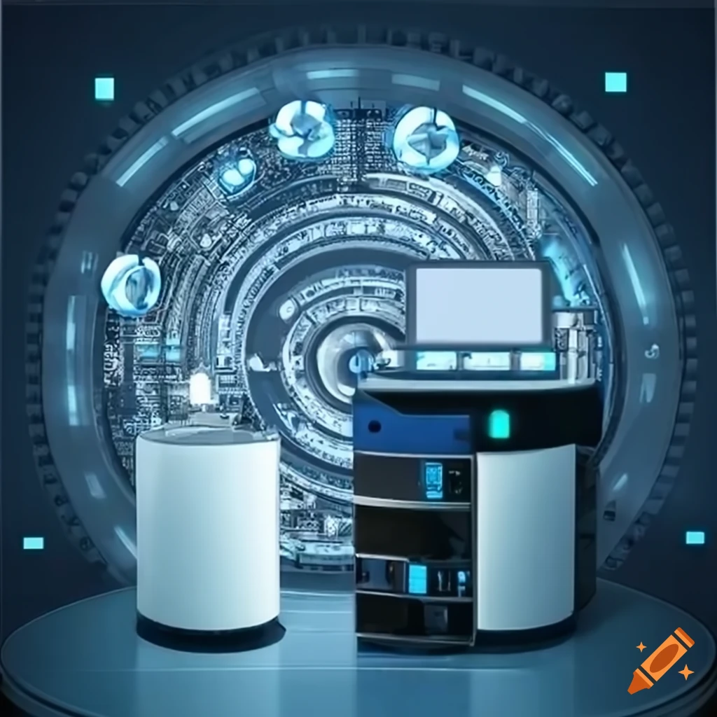 Professional image depicting Automated Robotic Database on Craiyon