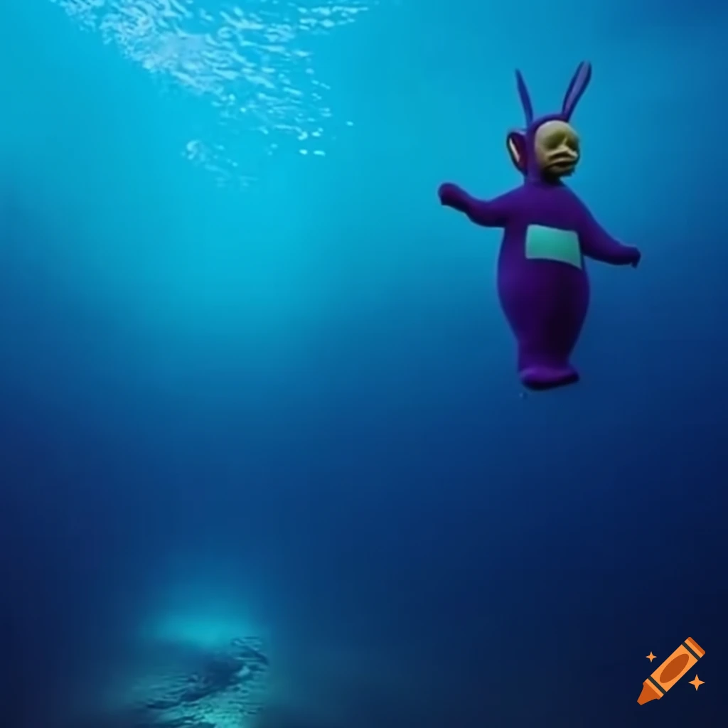Teletubbies en el fondo profundo del mar