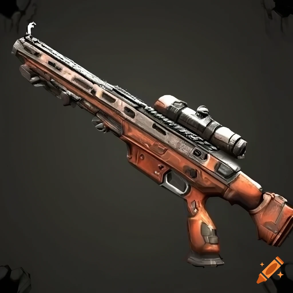 Doom 3 service rifle photorealistic on Craiyon