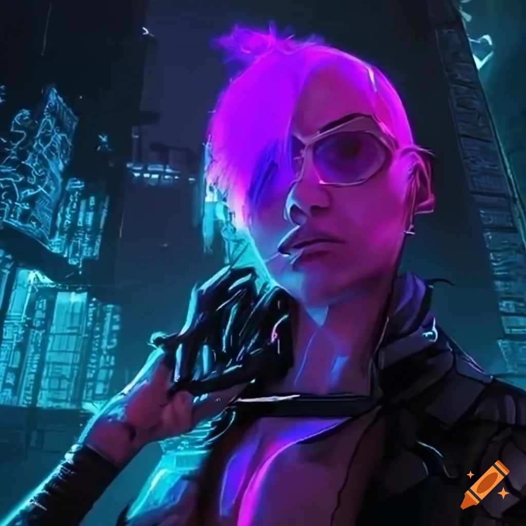 Cyberpunk lizard writing coding