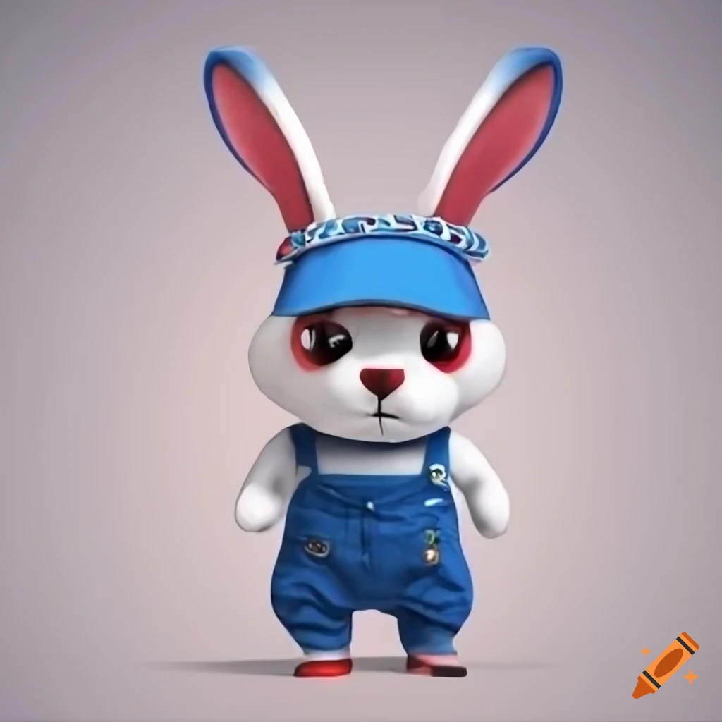 On a white background generate an animated character of a white ...