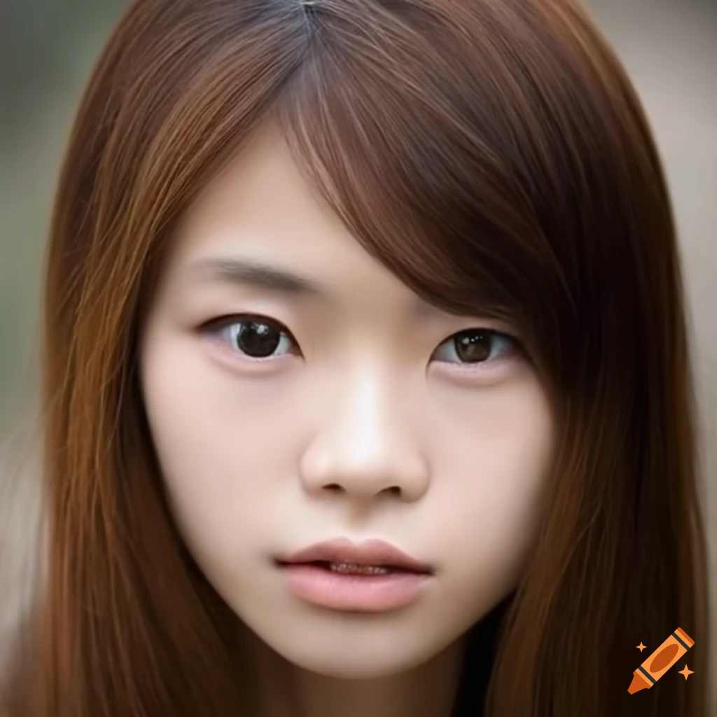 Woman, japanese, young, portrait, realistic face, realistic eyes