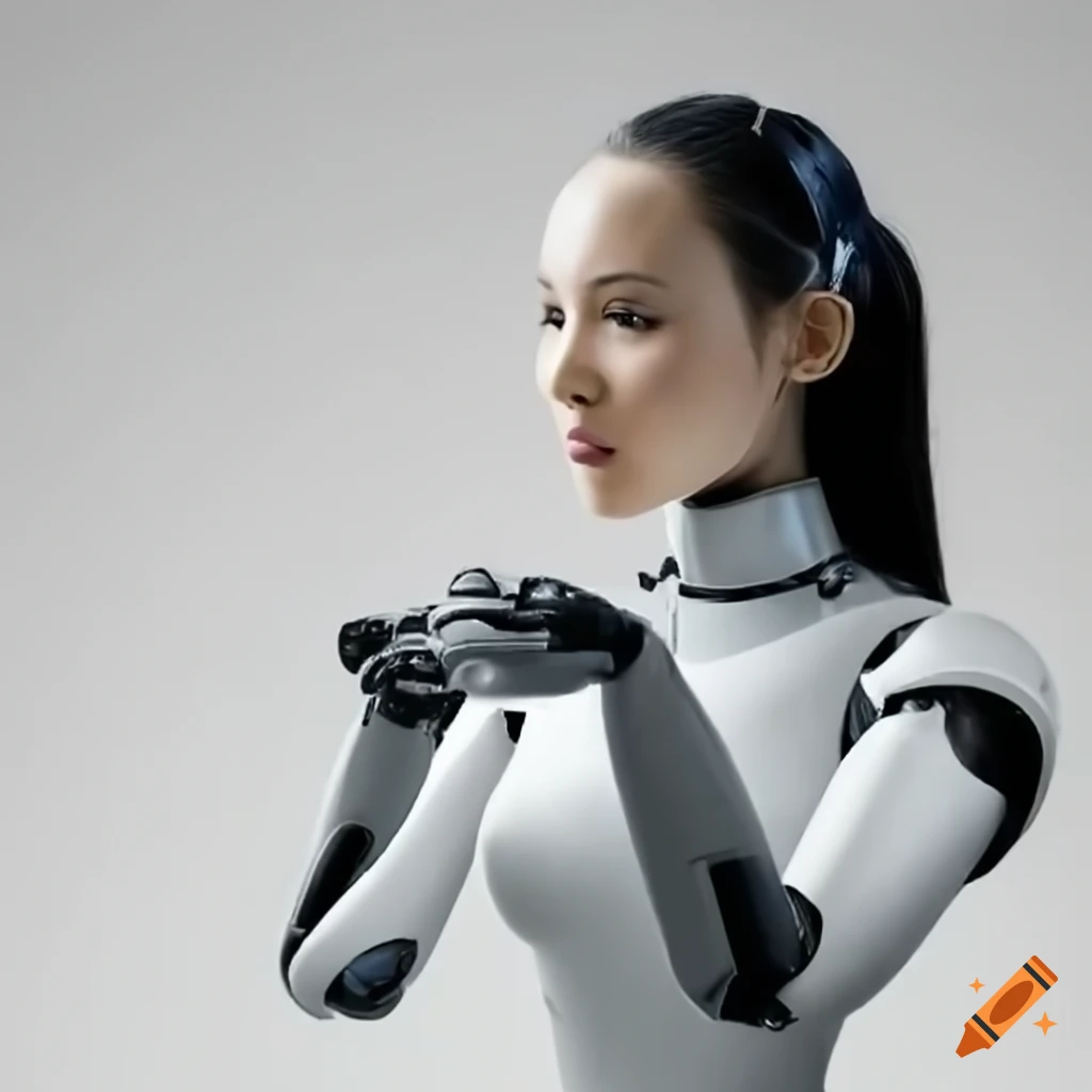 Ai Robot Girl Working On Craiyon 