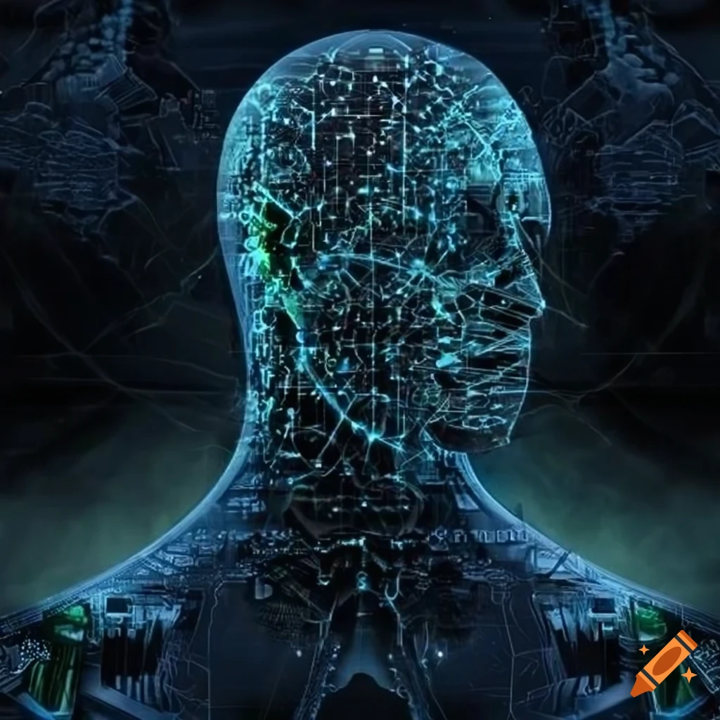 A futuristic, abstract representation of the rapid evolution of ...