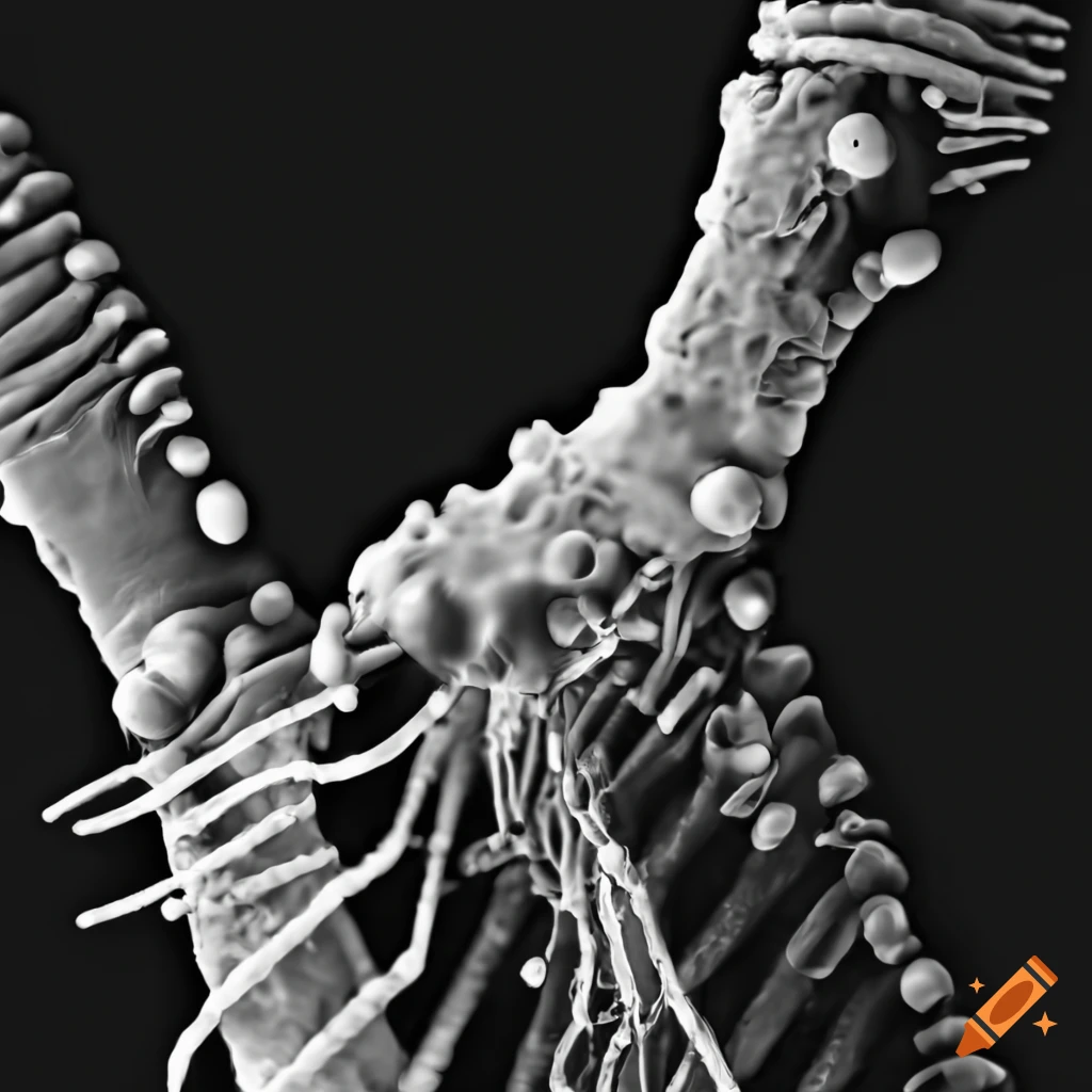 Insect hands feet antennae electron microscope monochrome on Craiyon