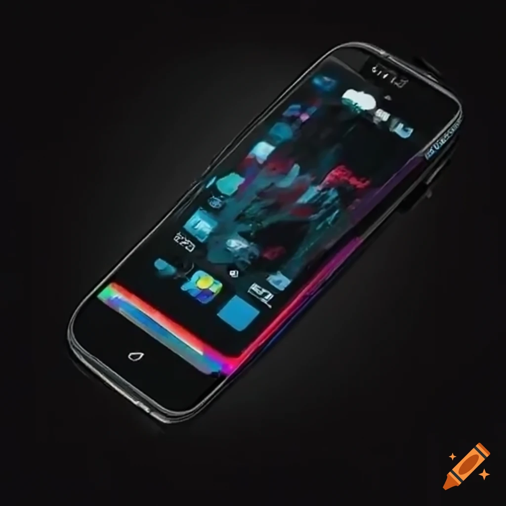 Smart phone glitched on Craiyon