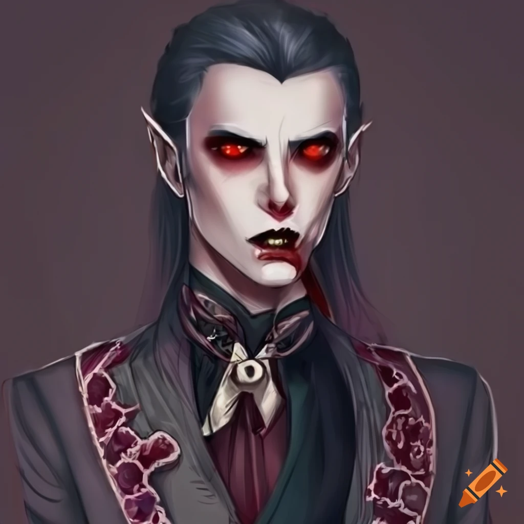 Classy male vampire oc on Craiyon