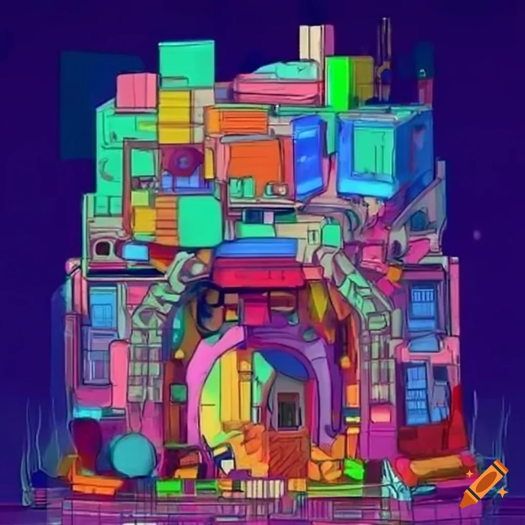 Construct intricate contraptions on Craiyon