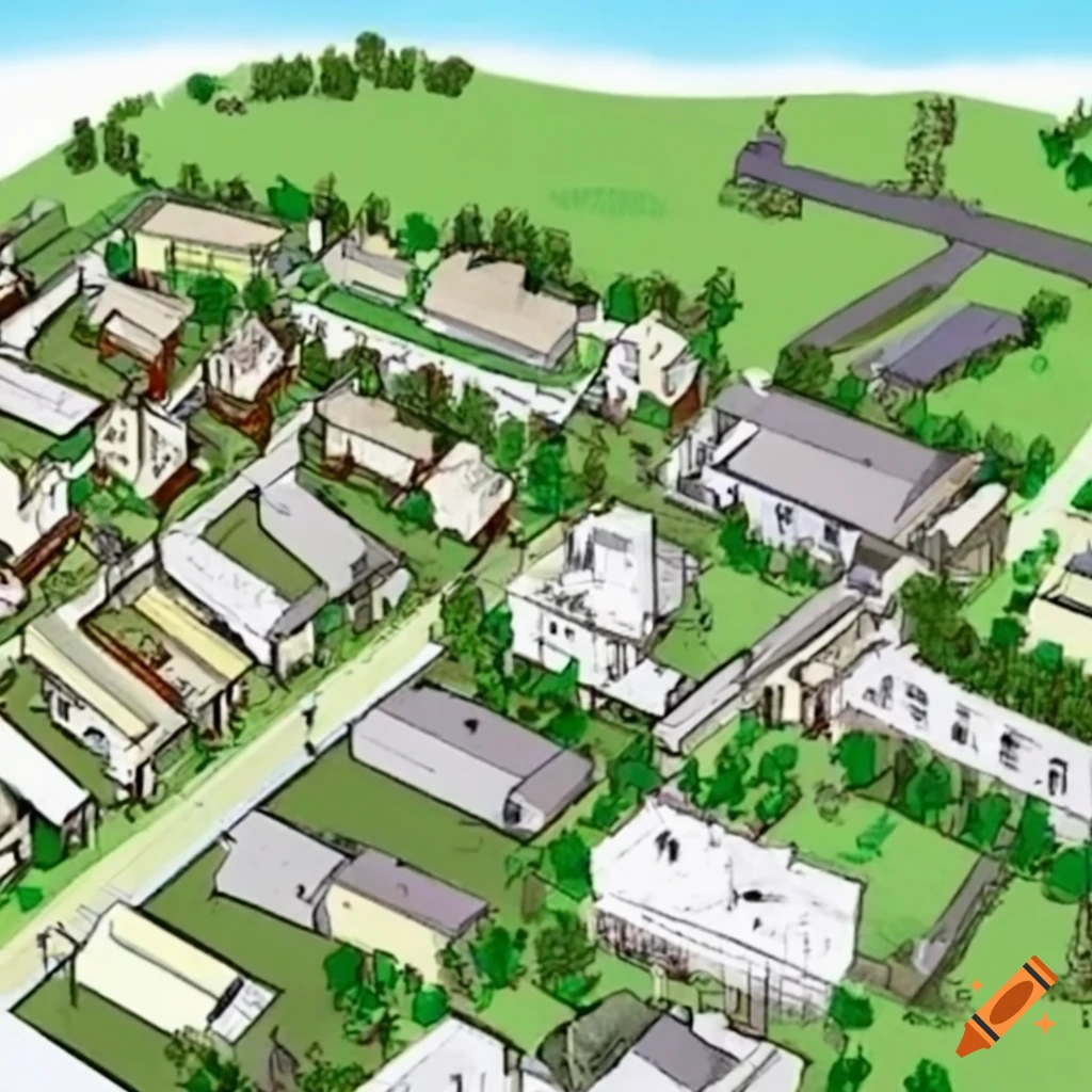 Towny town planning on Craiyon