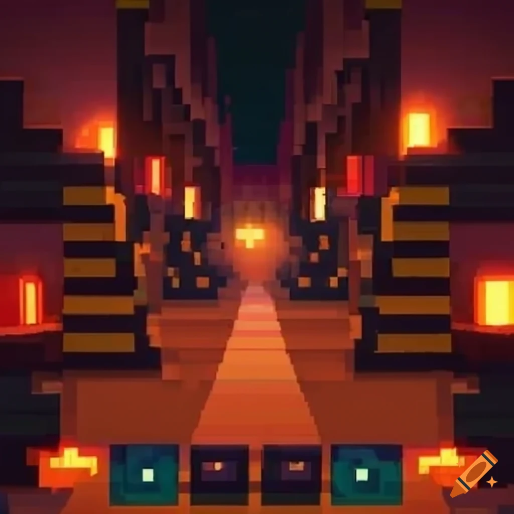 Pixelspark skyblock adventure on Craiyon