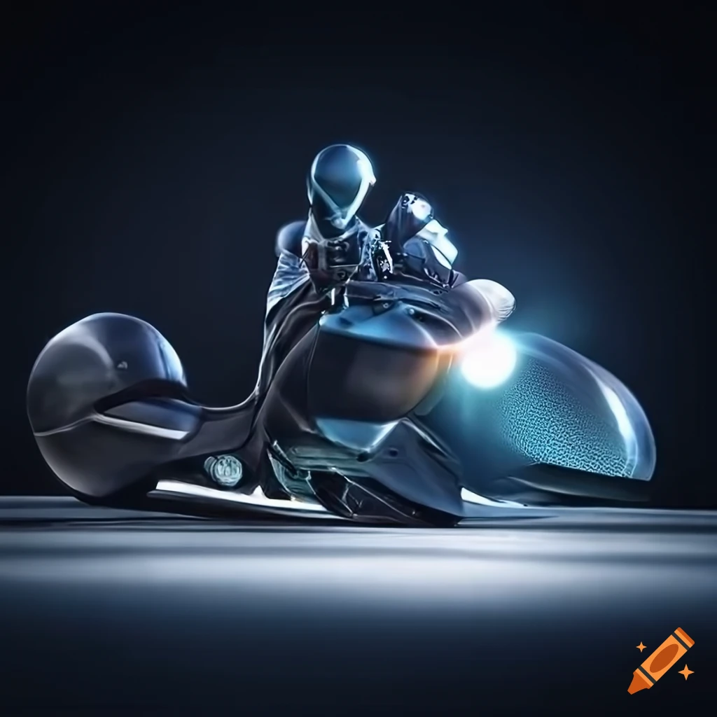 Futuristic jet motorcycle highly deatailed magazine photograph hdr on ...