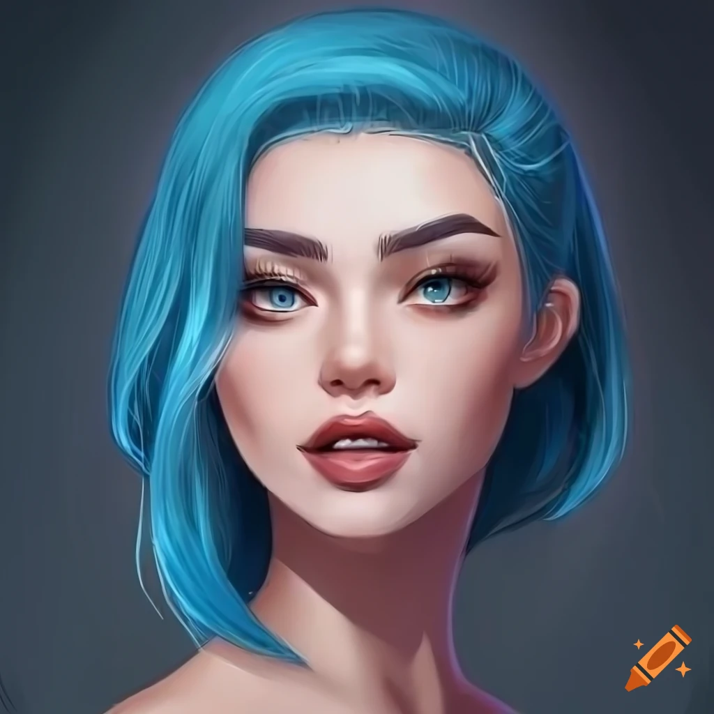 Mid body portrait of beautiful woman wearing black shirt, trending on ...